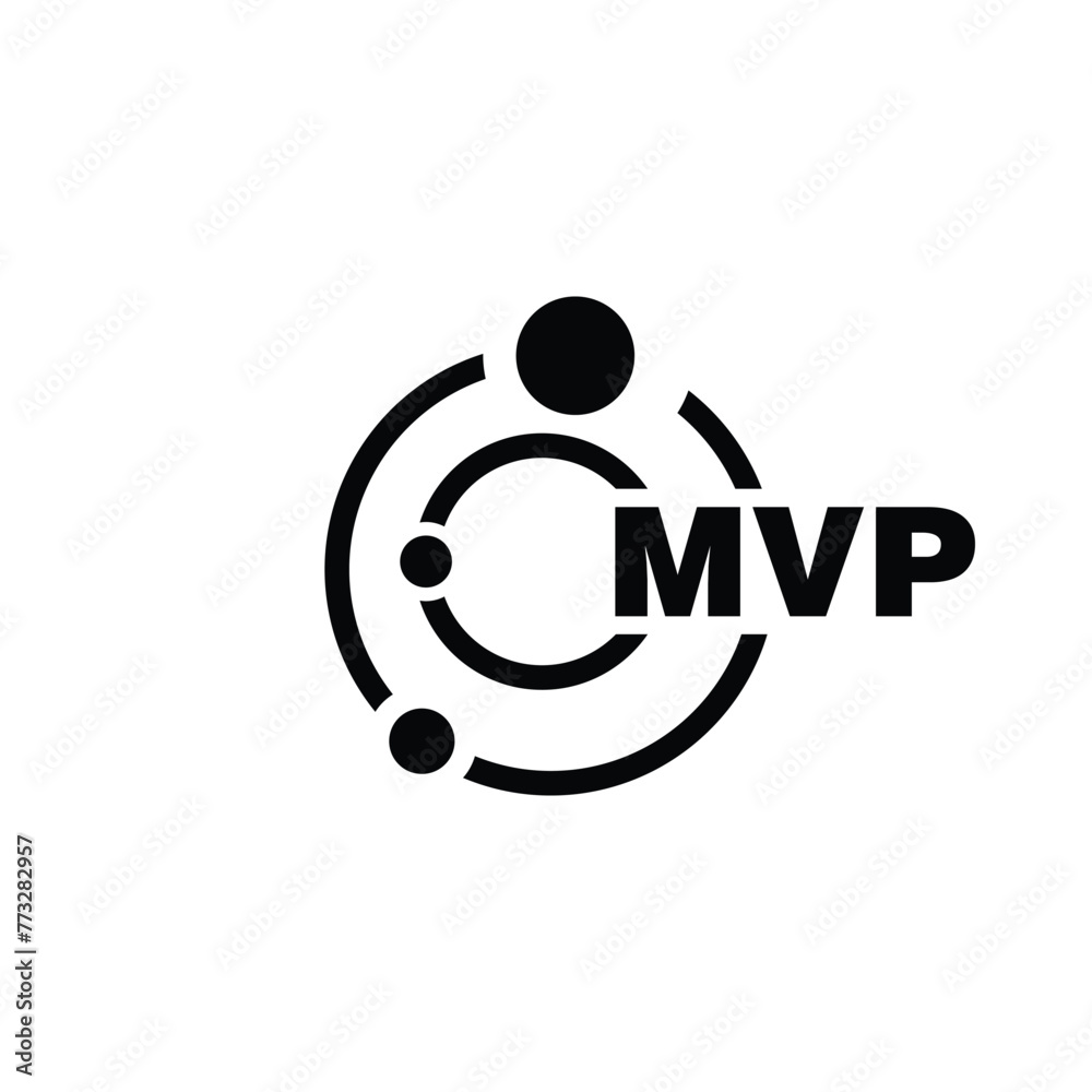 MVP letter logo design on white background. MVP logo. MVP creative initials letter Monogram logo ...