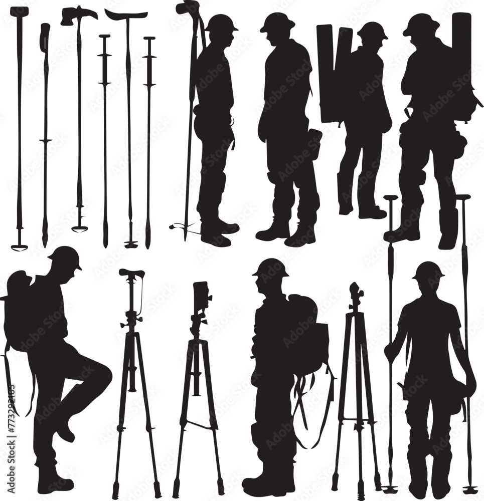 Vetor de Set of Silhouette Camera Man vector illustration. black man ... Vetor de Set of Silhouette Camera Man vector illustration. black man ...