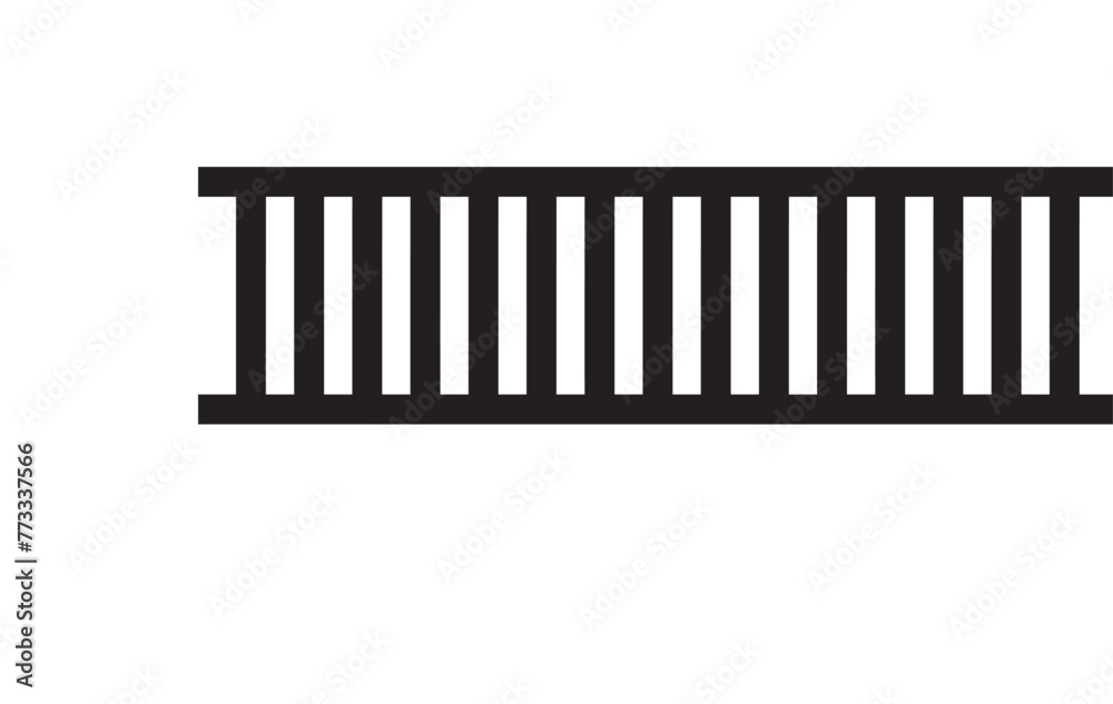 Railway Line. Rails Symbol. Train Tracks Sign. Tramway, metro, subway ...