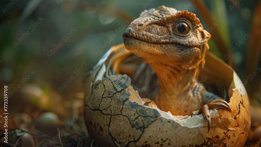 Prehistoric dinosaur era. Jurassic period park. Ancient extinct animal ...