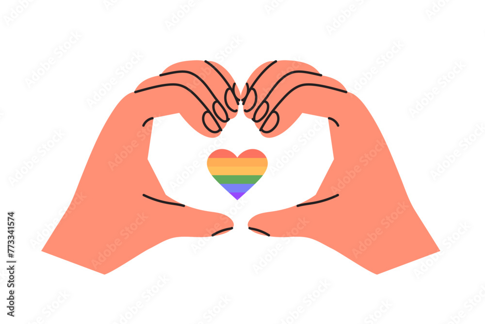 Lgbtq rights, pride month or social issues event or festival ...