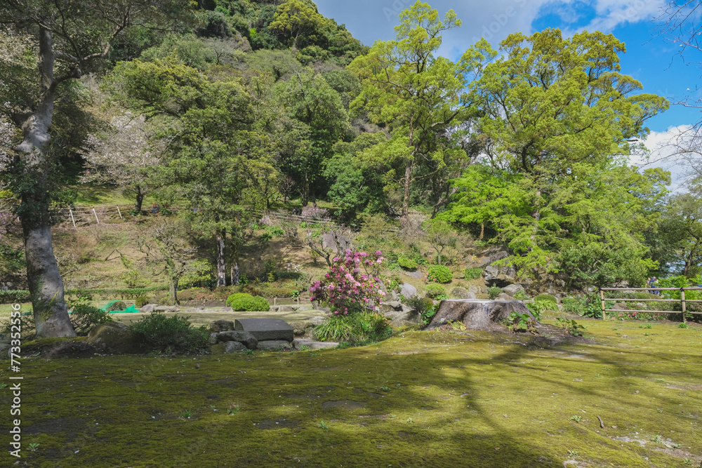 Sengan-en Japanese garden with former Shimazu clan residence in ...
