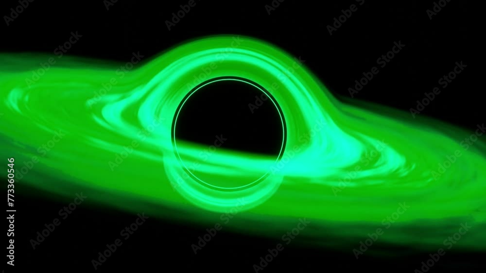Vidéo Stock Super massive black hole rotation Loop on 4K abstract ...