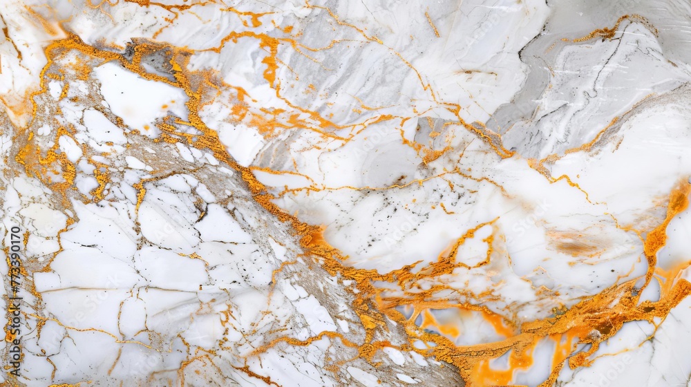 Calacatta marble texture background with intricate golden veins and ...
