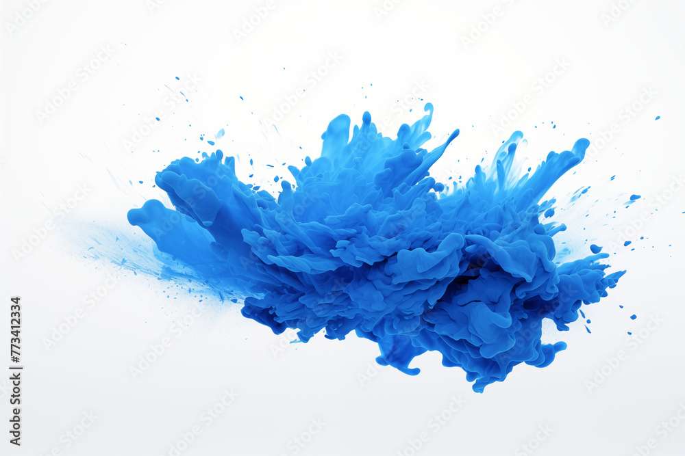 Broken Melody Blues Discordant Smash splash of blue colored powder blue ...