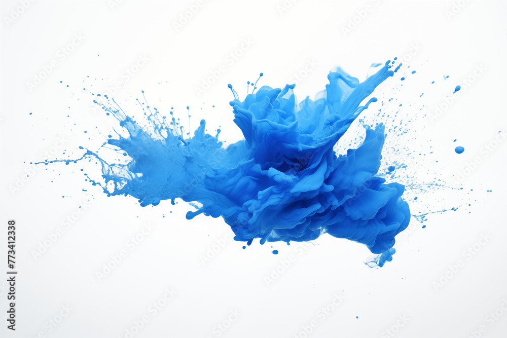 Broken Melody Blues Discordant Smash splash of blue colored powder blue ...