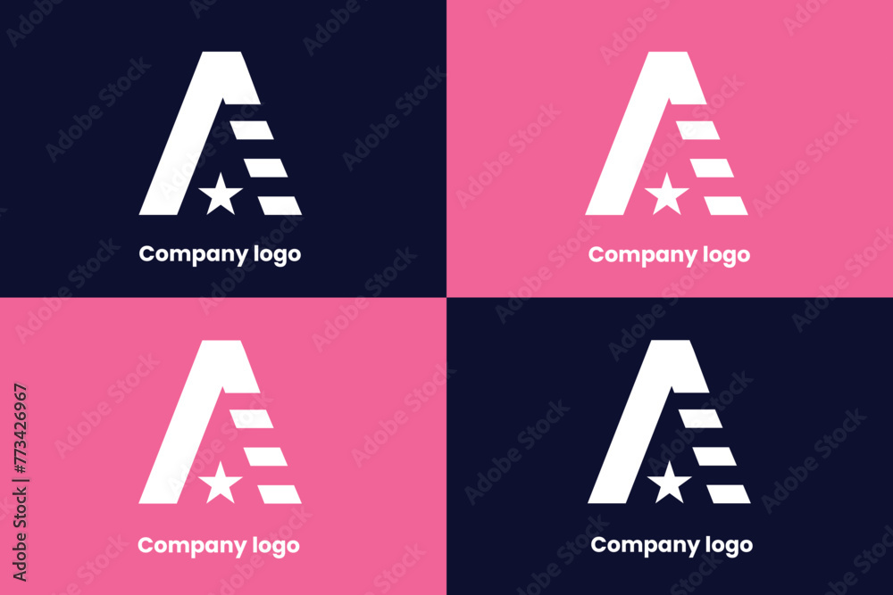 letter a logo, letter a army logo, force logo, letter a and star icon ...
