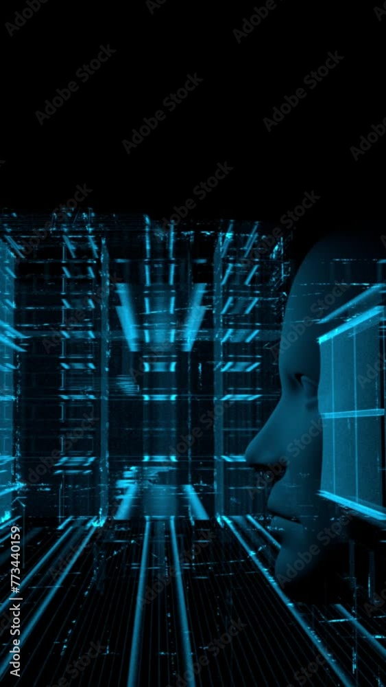 Vidéo Stock illustration of digital design of buildings and city ...