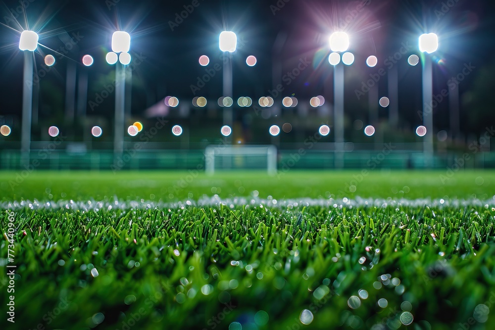 Artificial grass football field background. White lines. Macro grass ... Artificial grass football field background. White lines. Macro grass ...