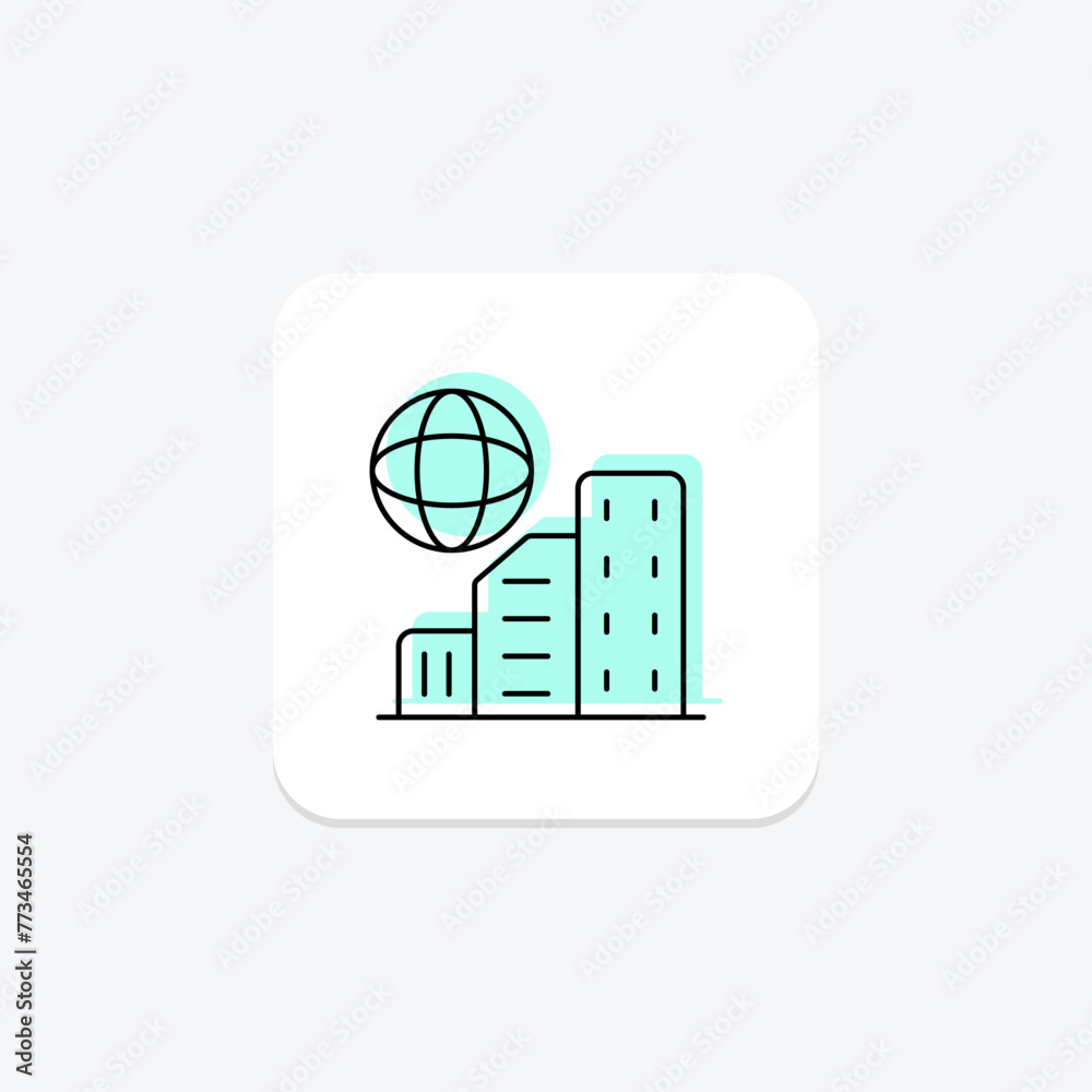 Building Modernization icon, energy, solutions, power, renewable ...