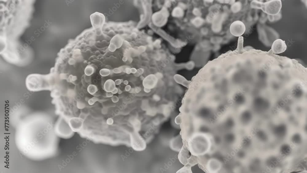 An electron microscope image revealing the ultrastructures of platelets ...