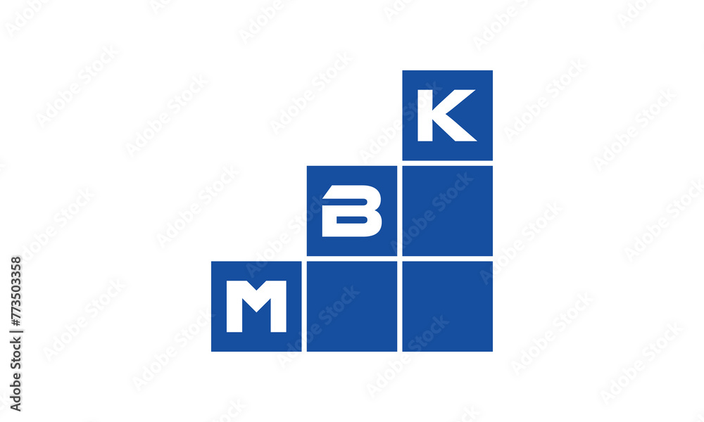 MBK initial letter financial logo design vector template. economics ...