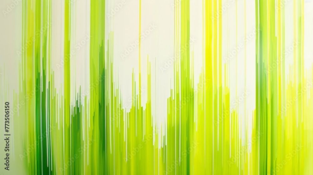 Abstract vertical green lines on a light background. Modern minimalist ...