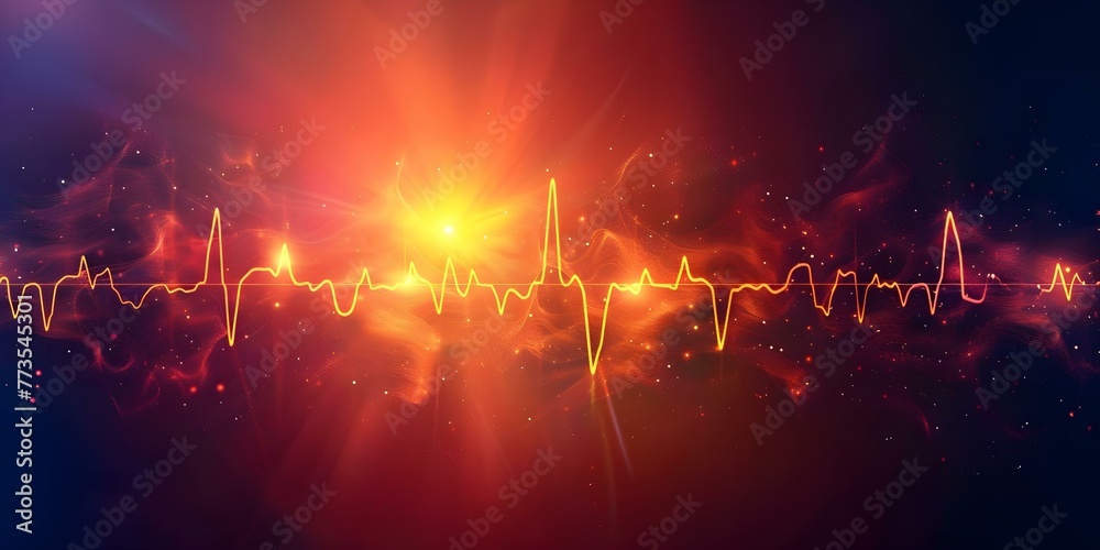 Normal Sinus Rhythm Ecg Showing A Healthy Heart Beat Line Symbolizing Vital Signs In Medical
