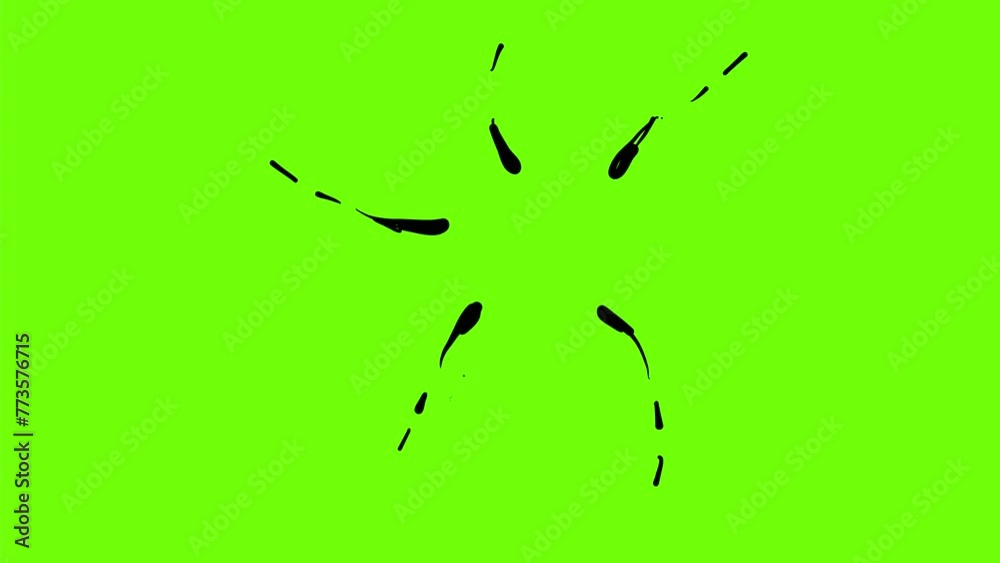 2D Animation motion graphics showing a cartoon style star imploding and ...