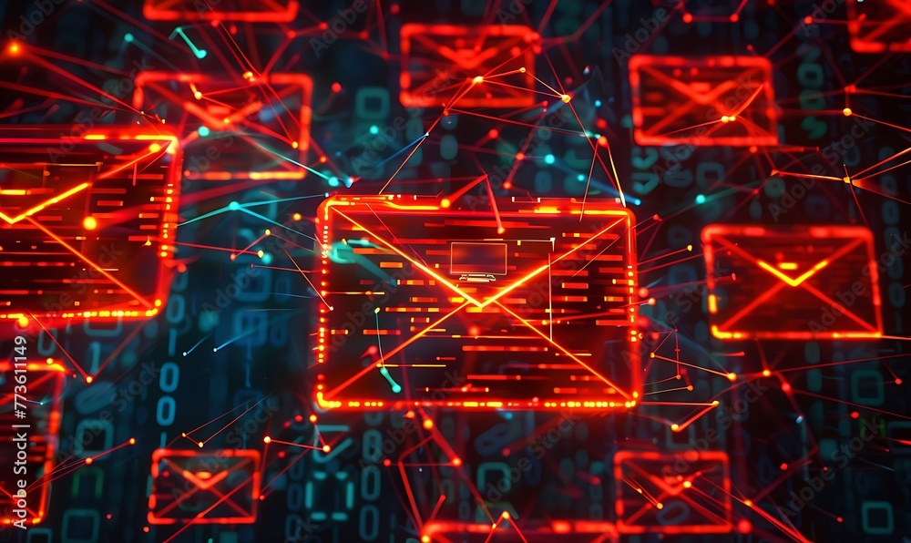 Risk of Unknown Emails. Inbox Flooded with Suspicious Messages ...