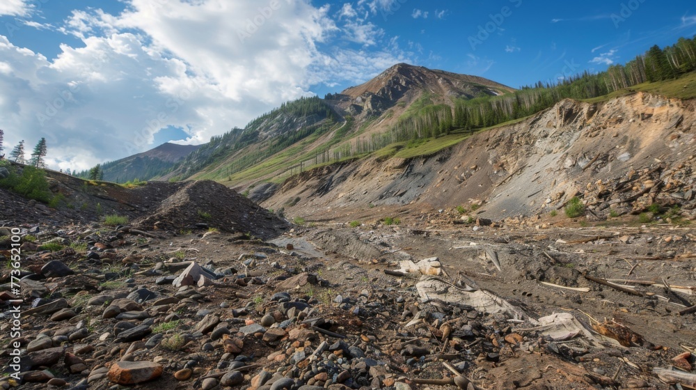 A landscape that was once defined by graceful slopes and rolling hills ...