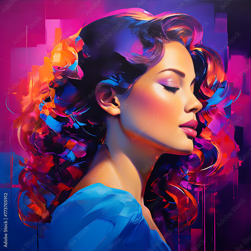 In a world where colors tell stories, capture the essence of a side ...