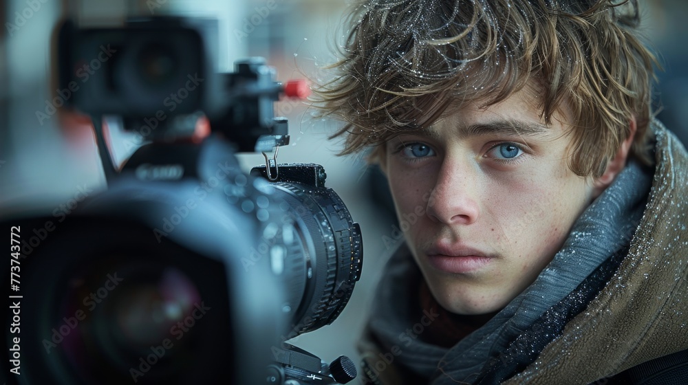 Adolescent enthusiasts immerse in videography, weaving visual tales ...