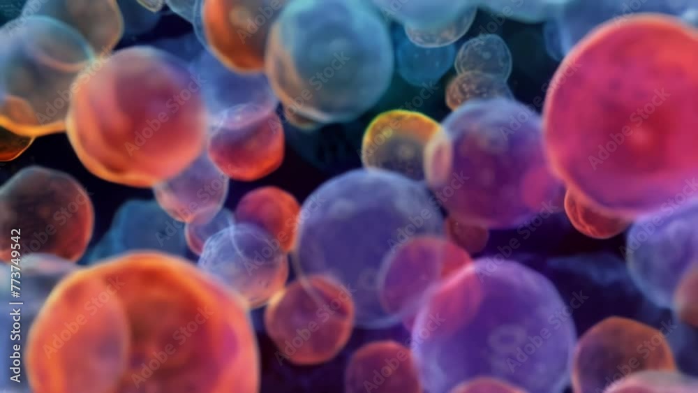 An electron microscope image of cells from a cheetah capturing their ...