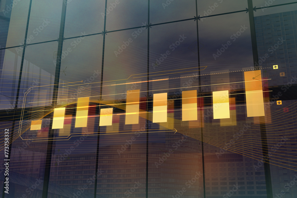 Project elements commercial charts. Modern visual bitmap illustration ...