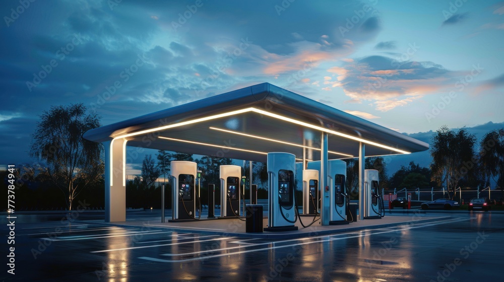 Electric vehicle charging station or electric vehicle charging stations ...