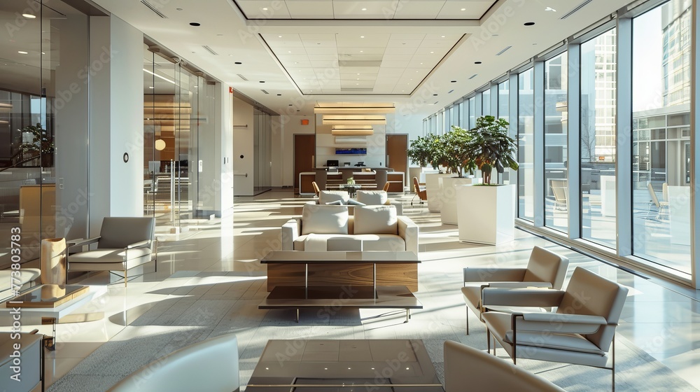 Consulting Firm Office A sleek and modern office space for a consulting ...