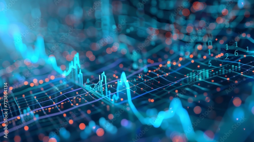 Designing financial models to support decision-making and forecasting AI generated illustration ...