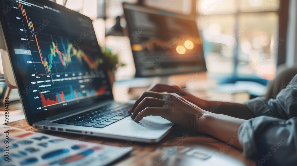 Designing financial models to support decision-making and forecasting AI generated illustration ...