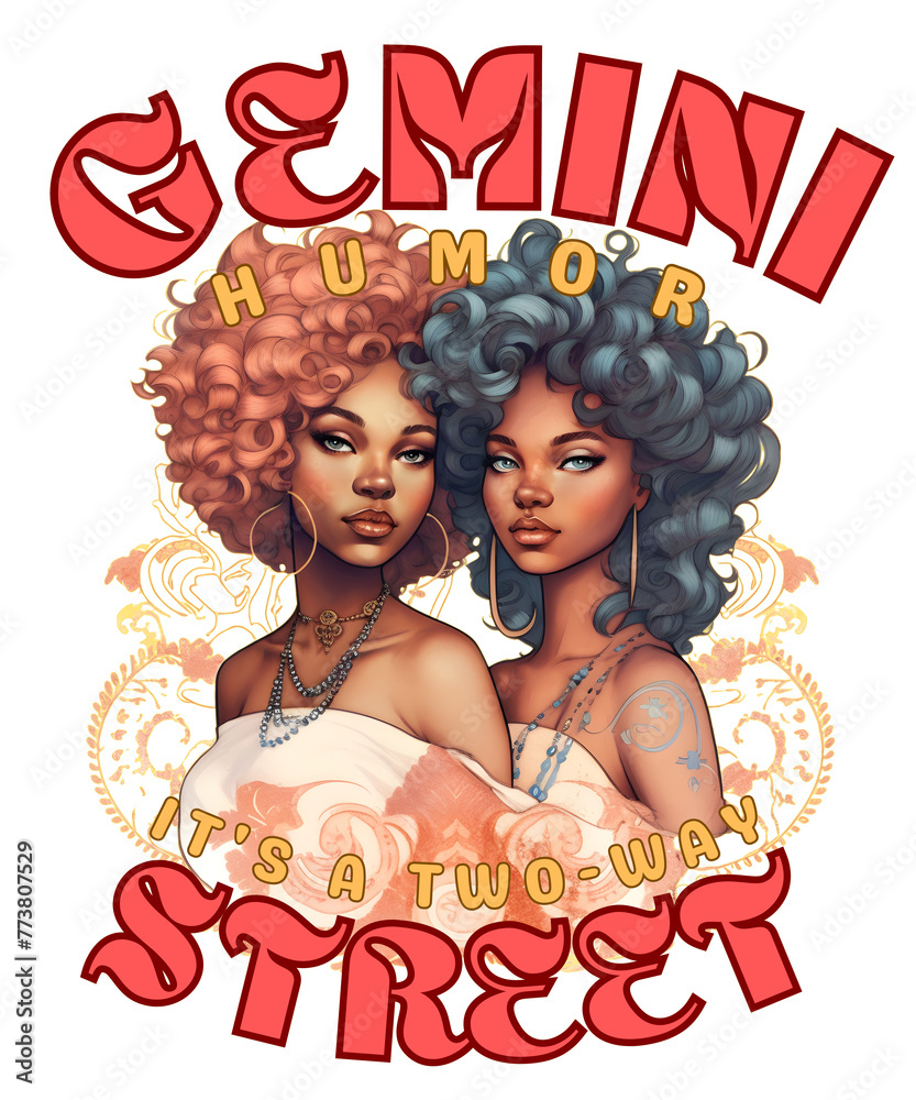 Gemini Humor: It's A Two-Way Street. gemini astrology Stock ...