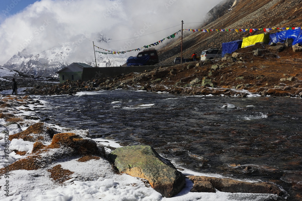 snowy zero point, beautiful alpine valley is popular tourist place in ...