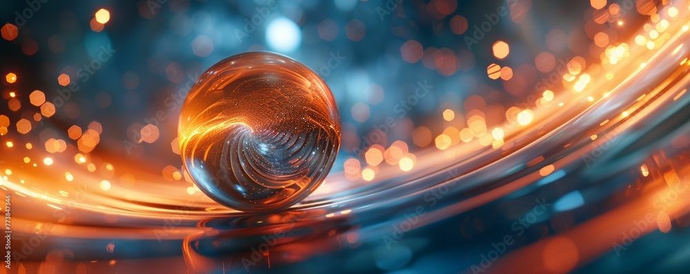 Temporal Anomaly, shimmering orb, hovering mid-air, warping the fabric ...