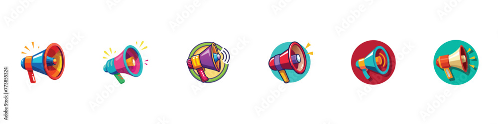 loudspeaker icon, Megaphone, Megaphone Icon Vector Logo. Noisy ...