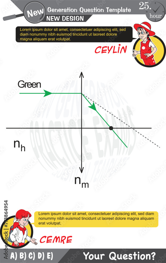 High school exam question template, middle school exam question ...