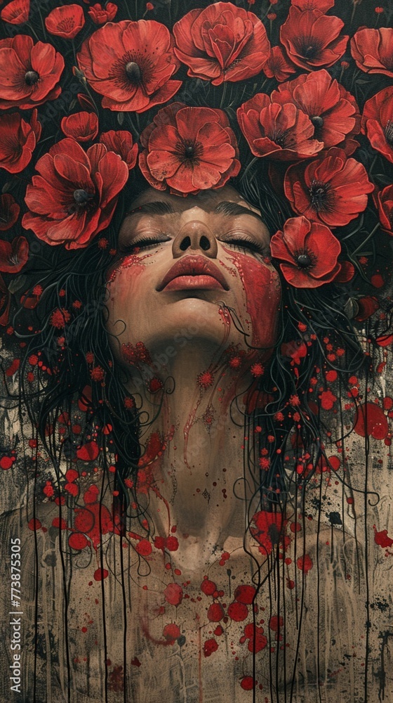 In the ink of tears, a poem emerges, weaving the emotional aftermath of ...