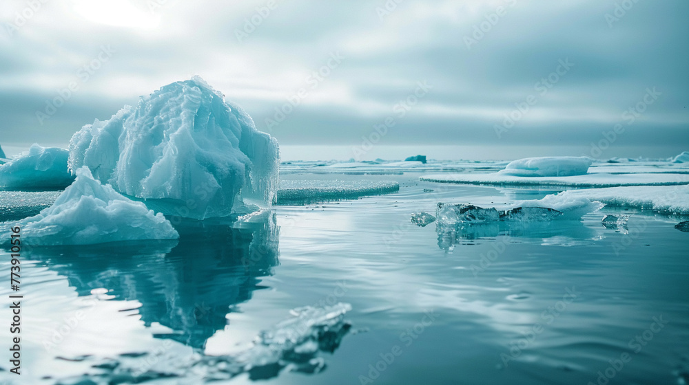 Dissolving ice floes in the Arctic, stark symbol of climate crisis ...