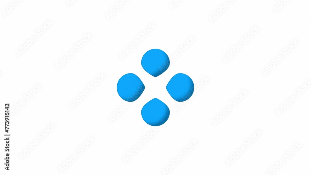 4K Animation - loading icon on transparent background. Looped loading ...