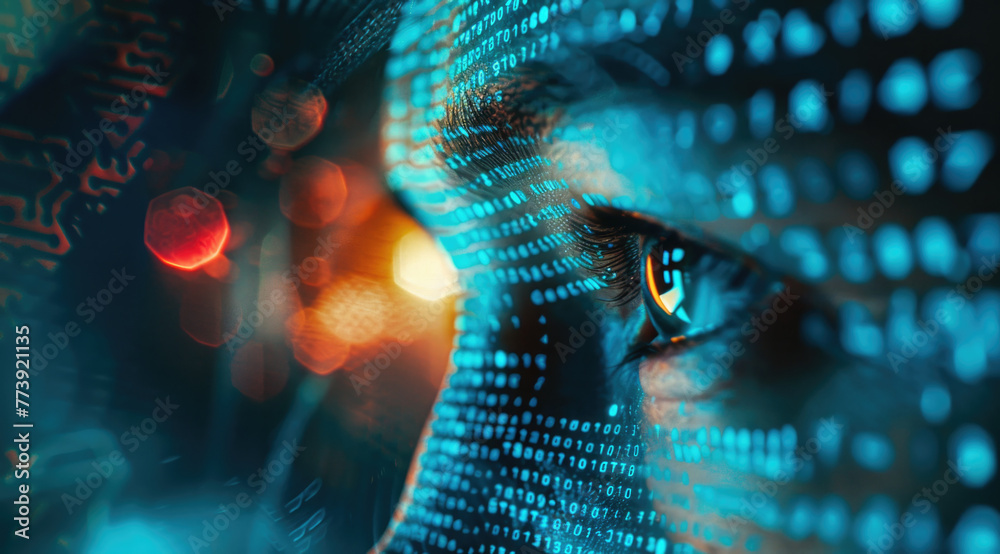 Eye of futuristic and Innovative Imagery AI and Automation use of ...