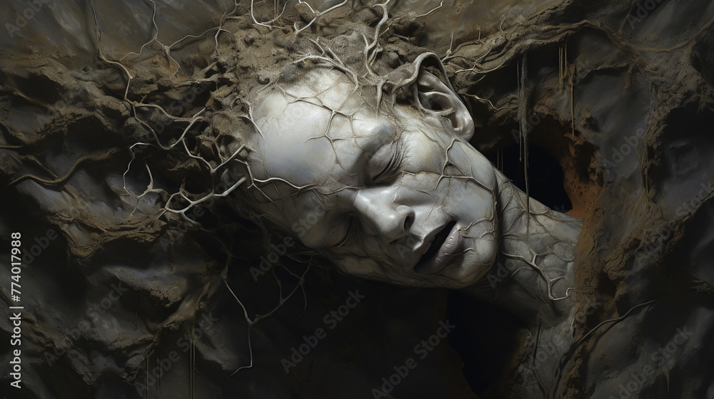 The god of erosion his touch decaying even the essence of reality a ...