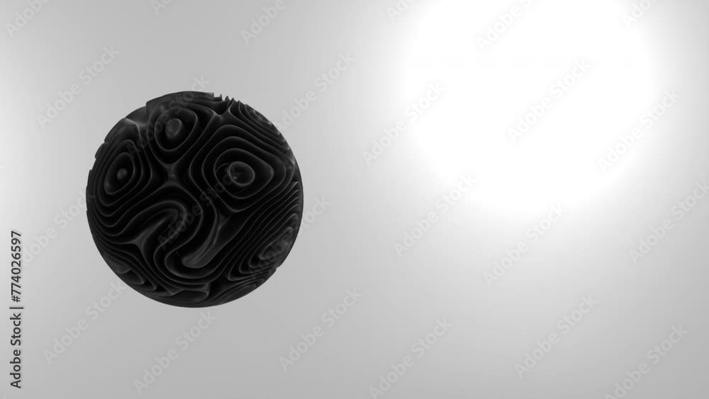 Satisfying Visuals. Background Loop in 3D. with copy space 3D Wave ...