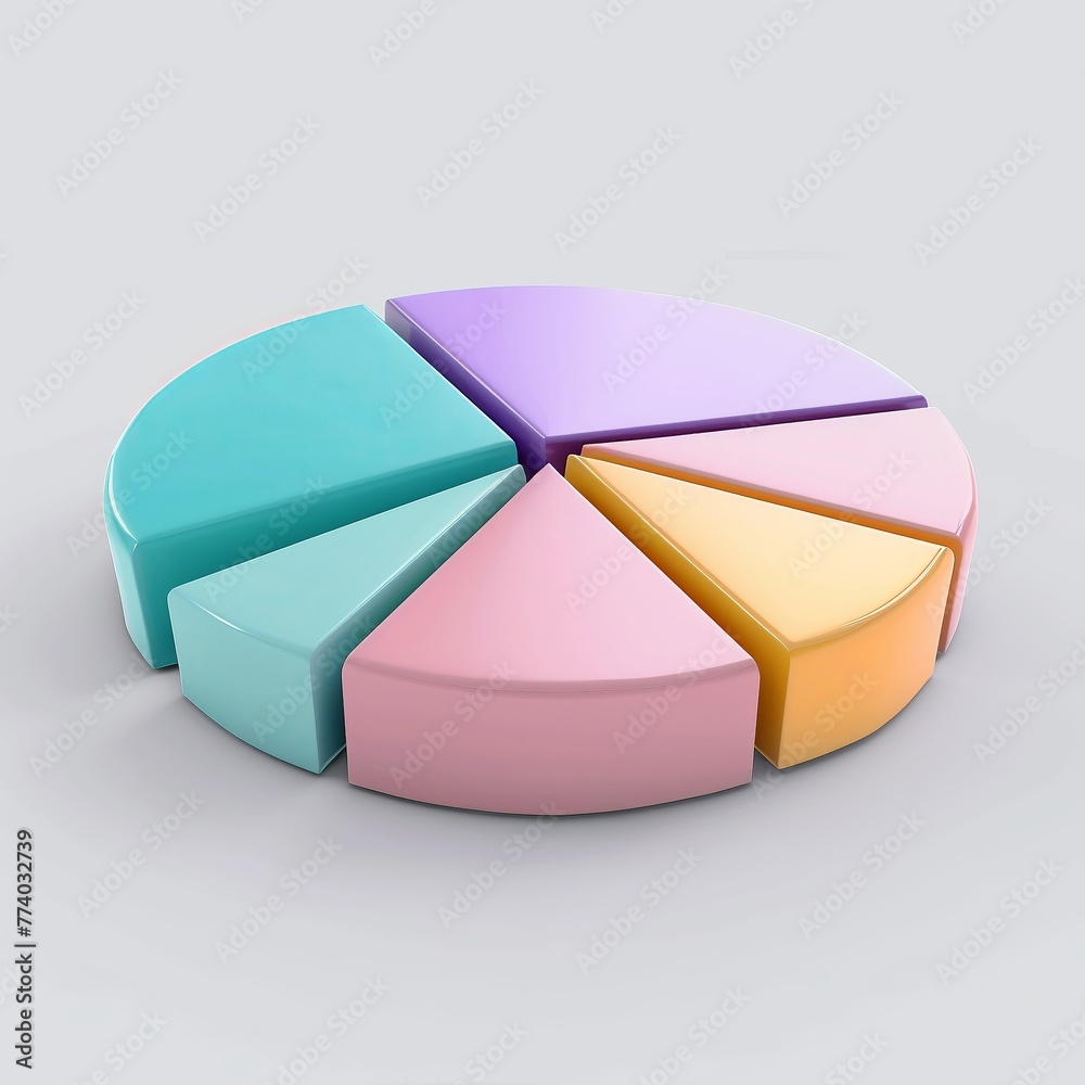 3d Render Icon 3d Bar Chart With Different Anatomy Sections Like Bones Or Muscles Icon 3d