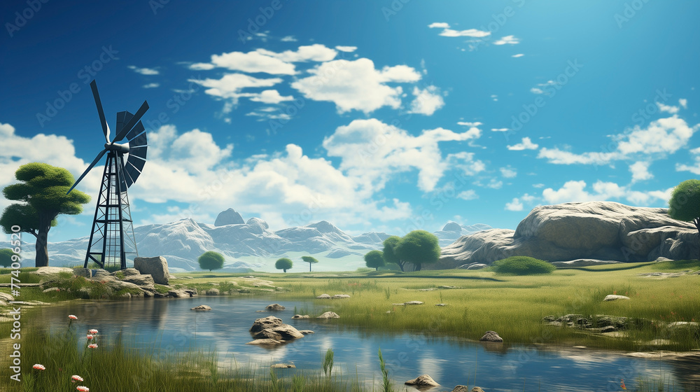 Environmentally friendly installation of photovoltaic power plant and ...