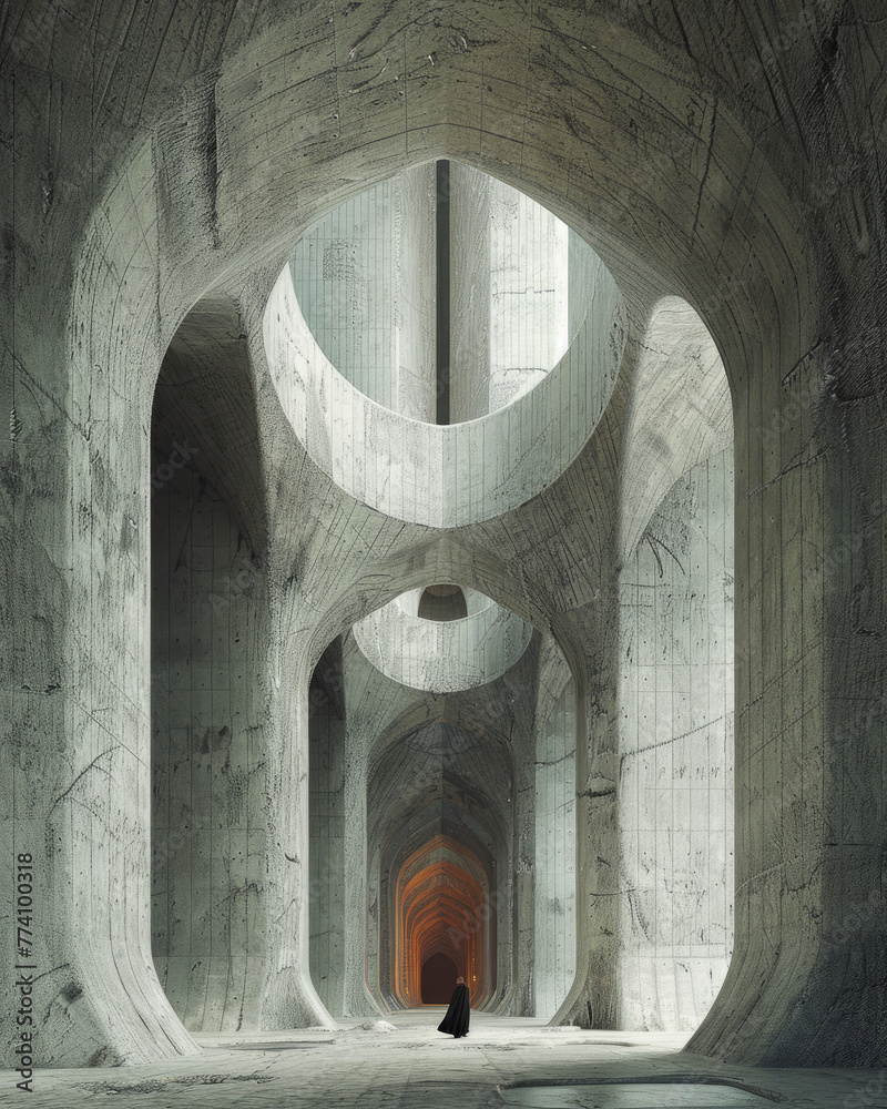 Textura futurista de rascacielos, renderizado de alta calidad de una ...