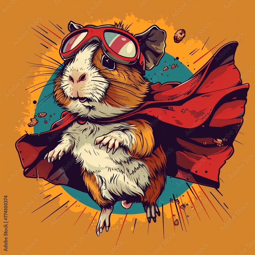 Superhero guinea pig in action, saving the day one pellet at a time In ...