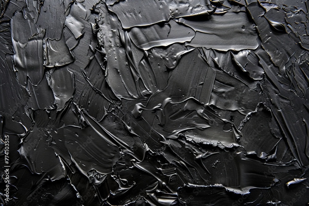 Artistic black texture background, resembling a rugged landscape of an ...