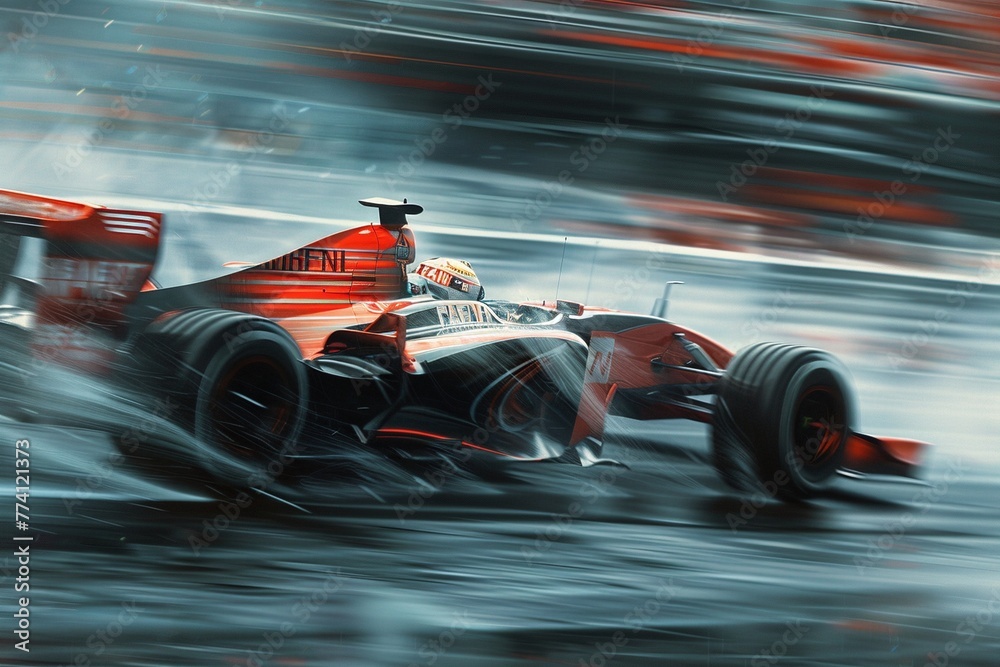 A dynamic scene explodes with vibrant colors and high-resolution ...