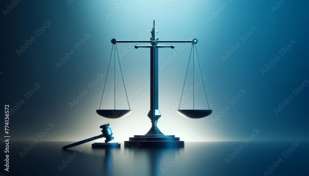 Law Day symbol: clean gold scale, representing justice, on a gradient ...
