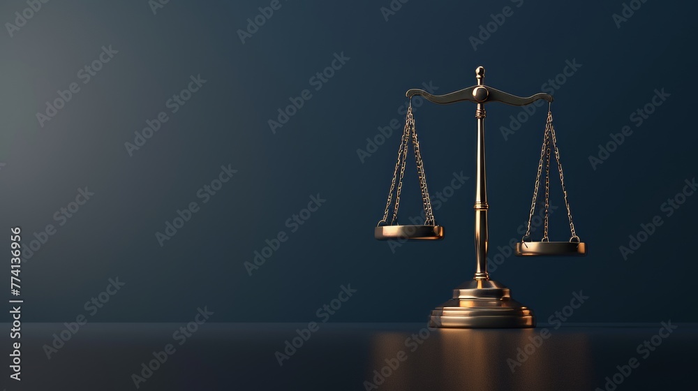 Law Day symbol: clean gold scale, representing justice, on a gradient ...