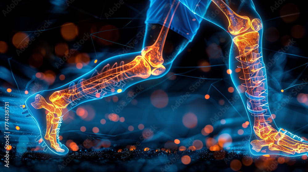 Sport Injury Risk Assessment: Holographic X-Ray of Football Player's ...