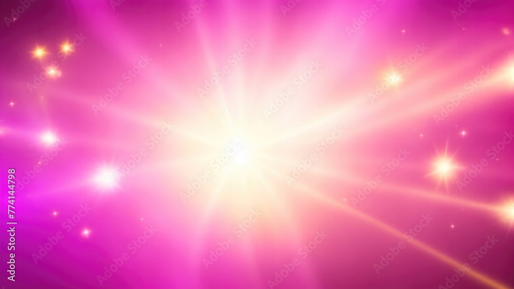 Asymmetric Pink light burst, rays of lights on dark Maroon background ...